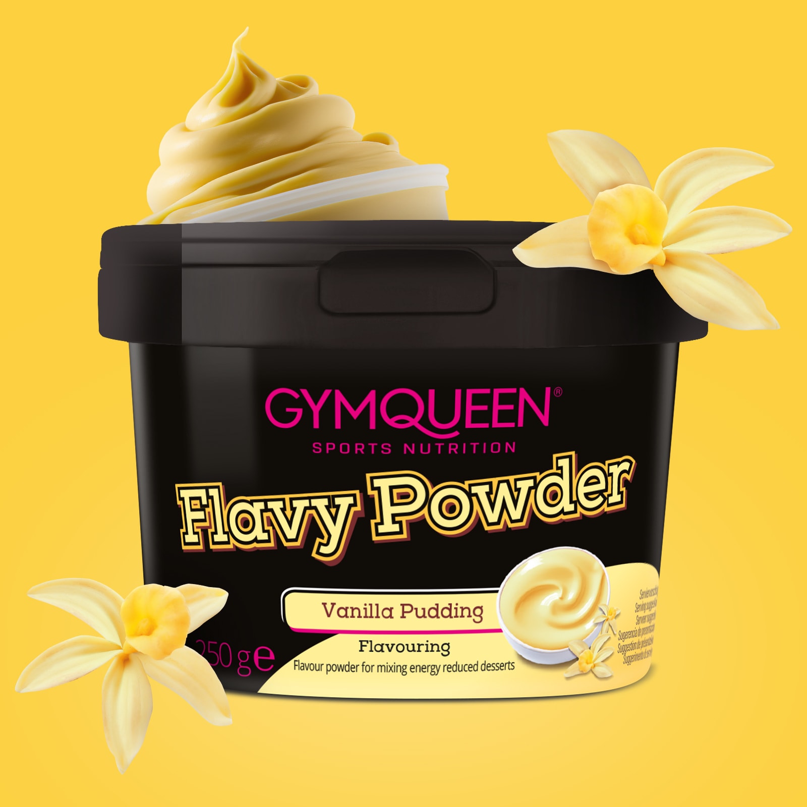 Flavy Powder - 250g - Vanilla Pudding | Bodylab24 Shop