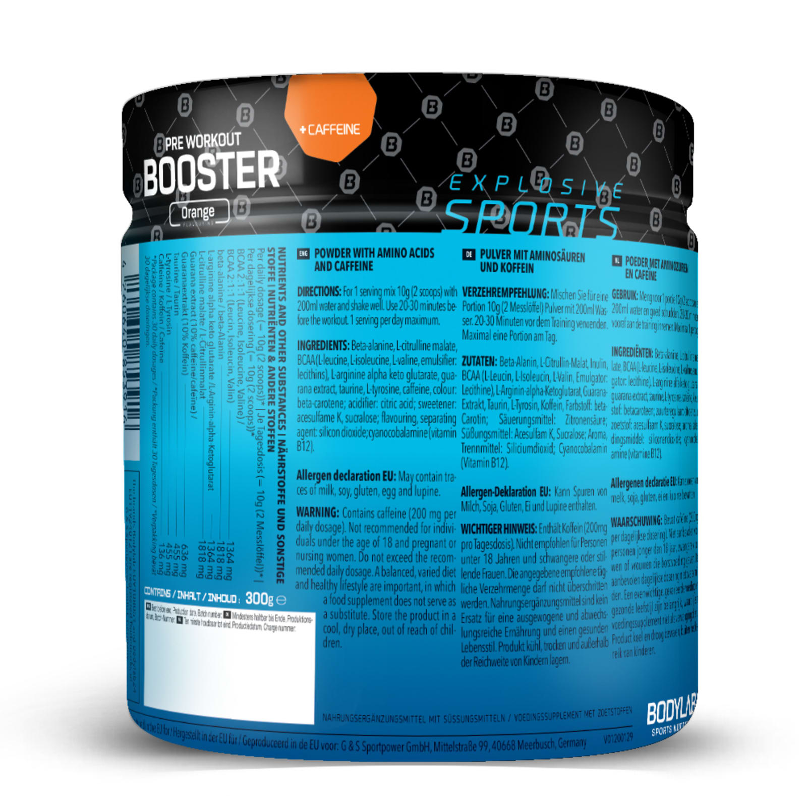 Pre Workout Booster (300g) | Bodylab24 Shop