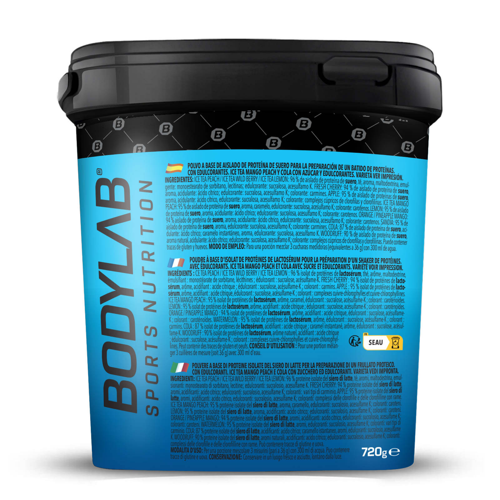 2 x Clear Whey Isolate (elk 720g) van Bodylab24 kopen | Bodylab Shop