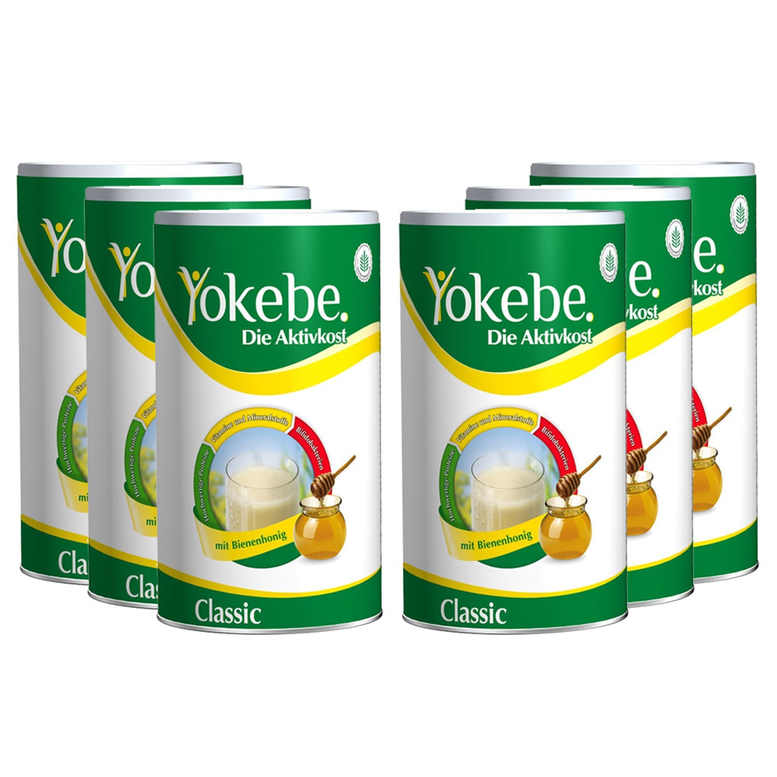Yokebe Aktivkost Classic Sechserpack (6x480g) von Yokebe
