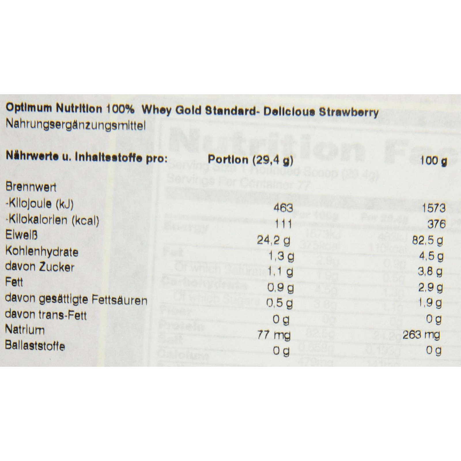 100% Whey Gold Standard (2273g) von Optimum Nutrition kaufen ...