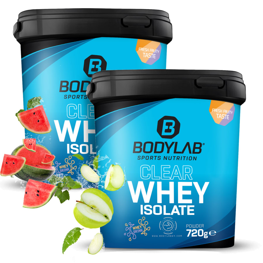2 x Clear Whey Isolate (elk 720g) van Bodylab24 kopen | Bodylab Shop