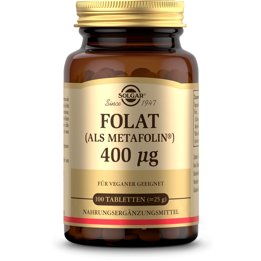 Folat (als Metafolin) 400 µg (100 Tabletten)