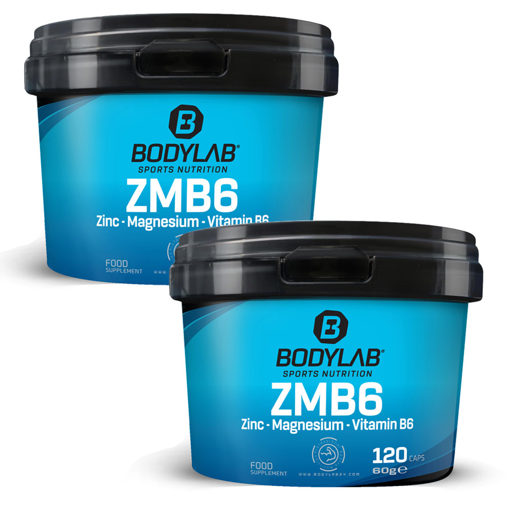 2 x ZMB6 - Zinc - Magnesium - Vitamin B6 (elk 120 capsules) | Bodylab Shop