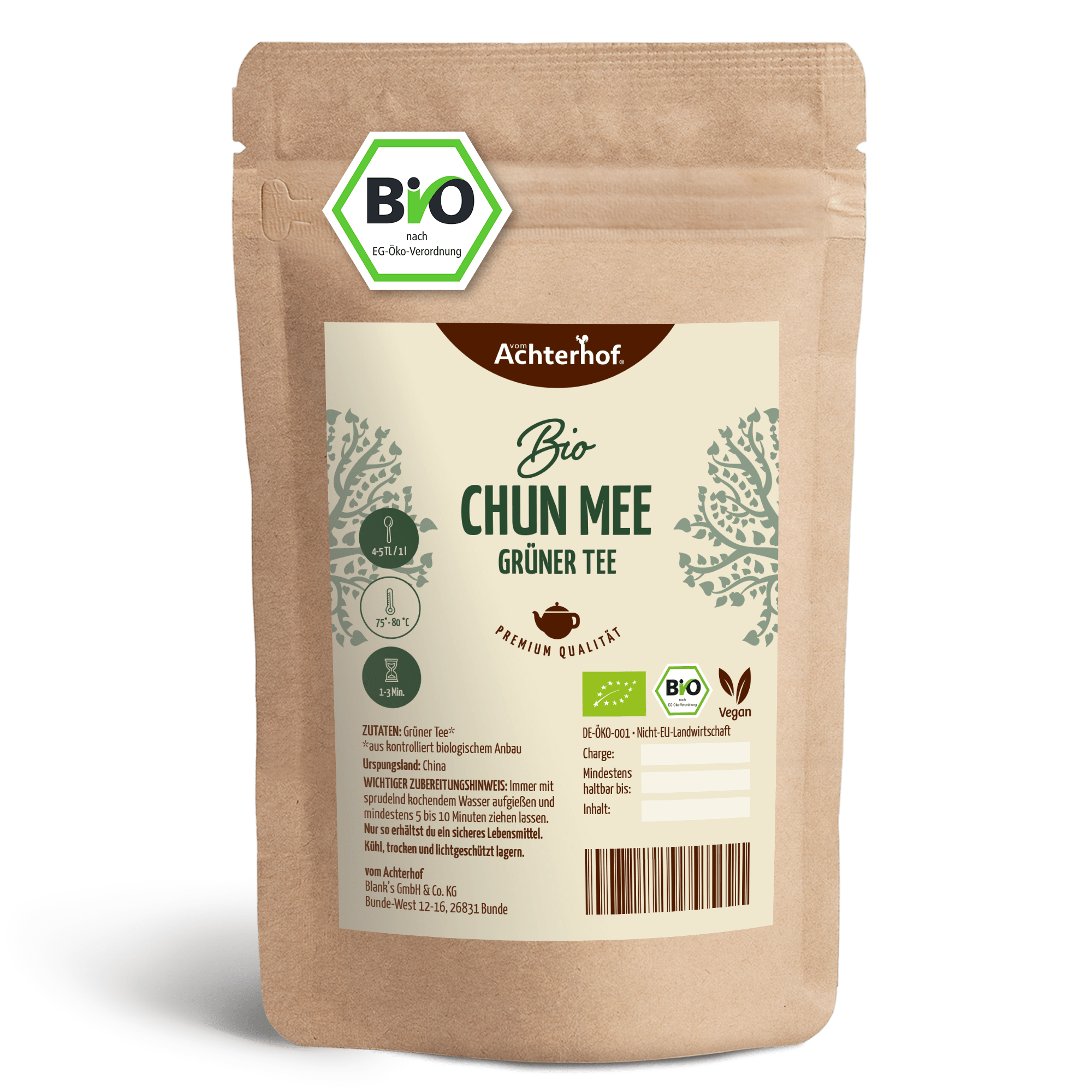 Grüner Tee Chun Mee Bio (250g)