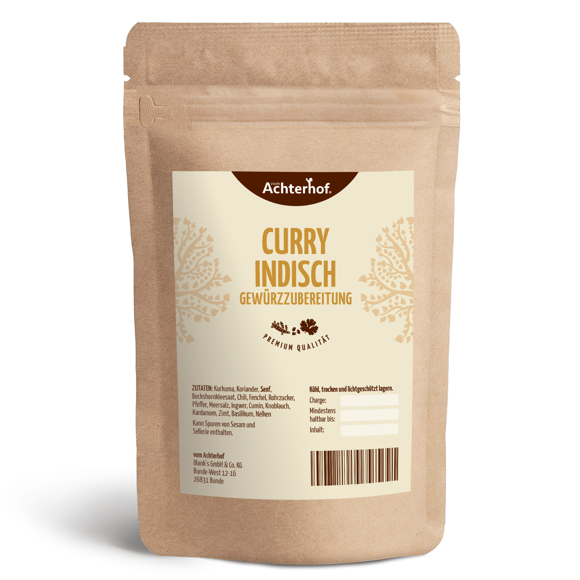 Curry Indisch Gewürzzubereitung (250g)