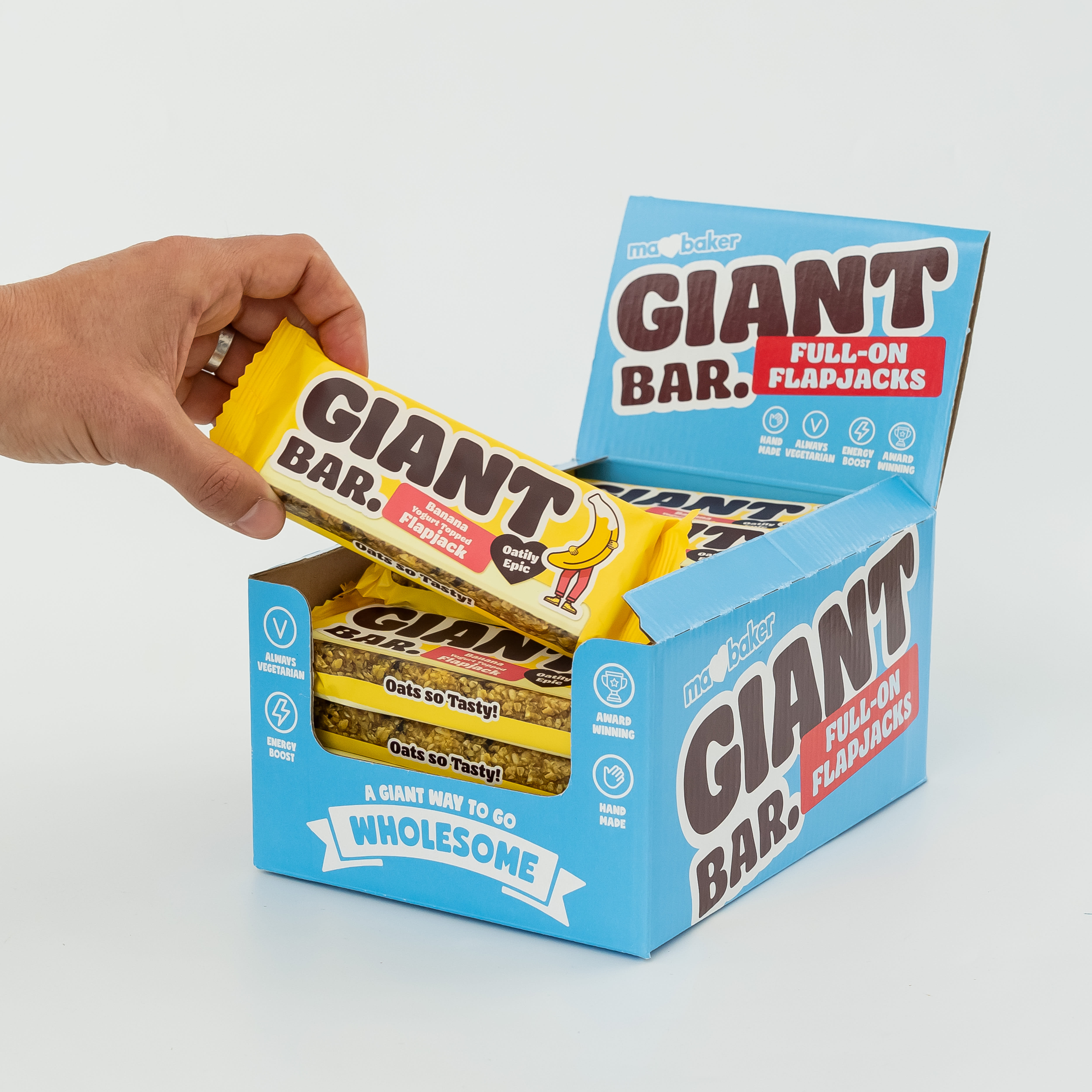 Giant Flapjack Yoghurt Bar - 20x100g - Banana
