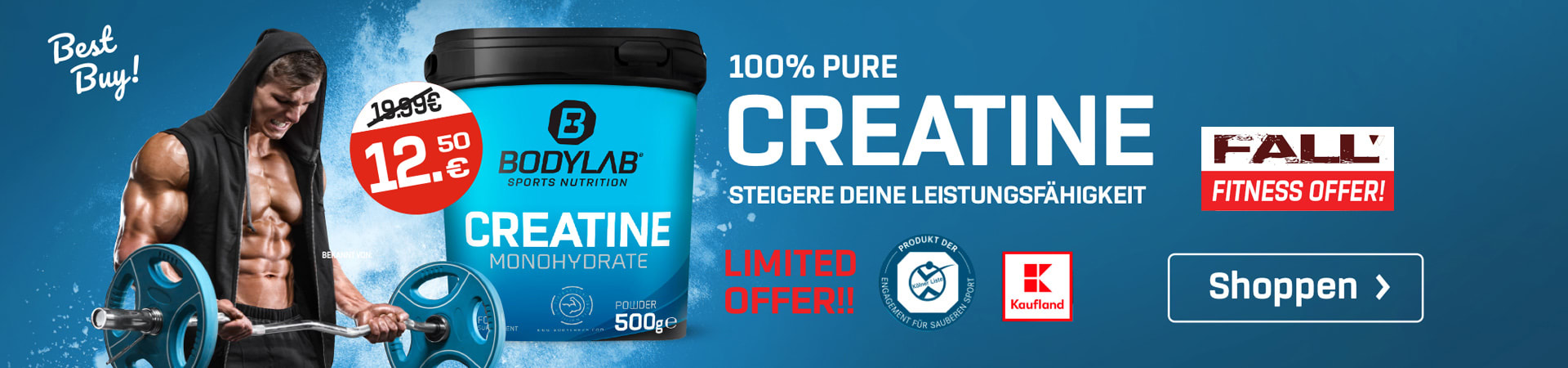 Muskelaufbau, Fitness, Abnehmen, Whey Protein | Bodylab24 Shop