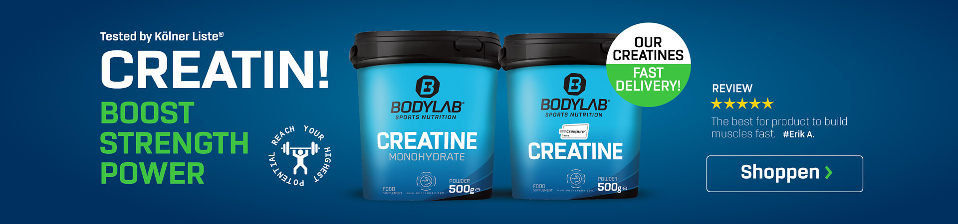 Muskelaufbau, Fitness, Abnehmen, Whey Protein | Bodylab24 Shop