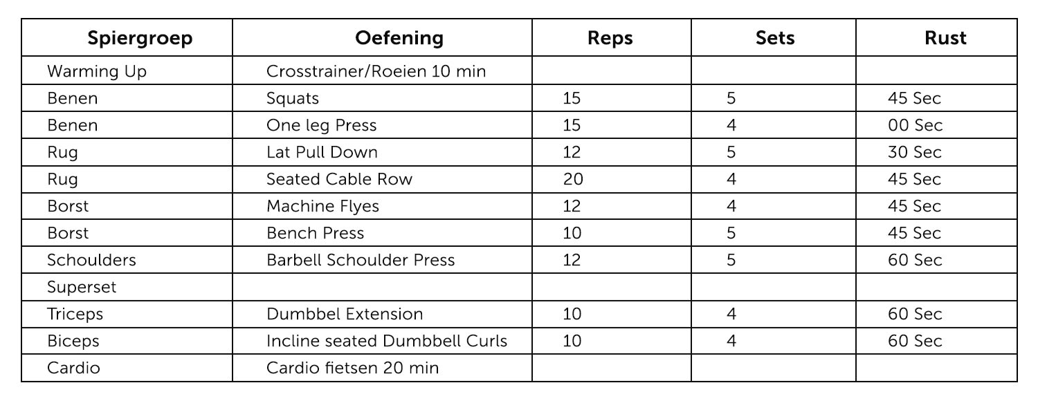 Full Body Workout - Droogtrainen - Bodylab NL